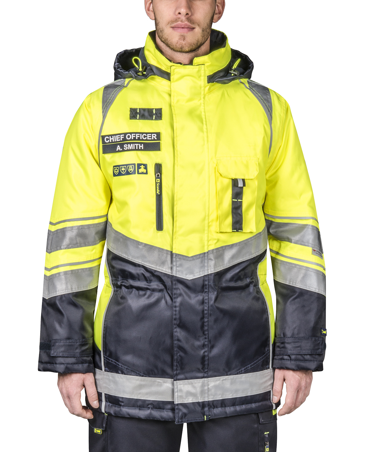 312524 PARKAS WINTER WATER PROOF, HI VISIBILITY YELLOW/NAVY L | IMPA ...